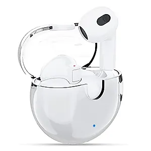 Jiunai Wireless Earbuds for iPhone 13 Pro Max, Bluetooth 5.0 Noise Canceling True Wireless Headphones with Charge Case TWS Stereo Earphone for iPhone 14 Pro iPad Samsung S23 A14 Pixel 7 Pro G Pure