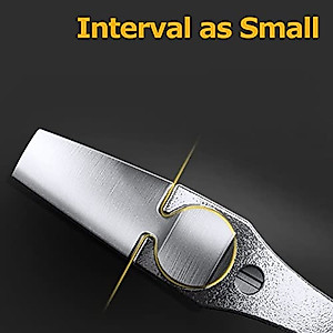 8inch Adjustable Wrench, Wide Jaw Wrench Adjustable Movable Spanner, Metric Scales with Anti-Slip Grips for Plumbing, Automotive Repair and DIY Tightening or Loosening Nuts and Bolts