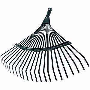 SGerste 22 Teeth Heavy Duty Steel Metal Rake Head Lawn Leaves Garden - Garden Tools