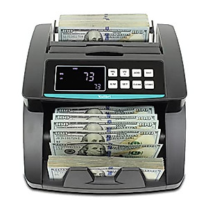 Kolibri Money Counter Machine - 1,500 bills per min, advanced counterfeit detection, set up in minutes, Add and Batch Modes, Cash Counter with LCD Display,3-year warranty - 24/7 US customer support