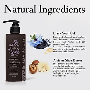 Saphira Divine Curly Conditioner, Sulfate-Free, Paraben-Free, Hydrates, Defines and Softens Curly, Wavy, Multi-Textured, Thick Hair