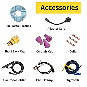 SSIMDER TIG Welder 110V/220V Dual Voltage 200A TIG/ARC/Stick 2 in 1 Welder IGBT Inverter DC TIG Welding Machine