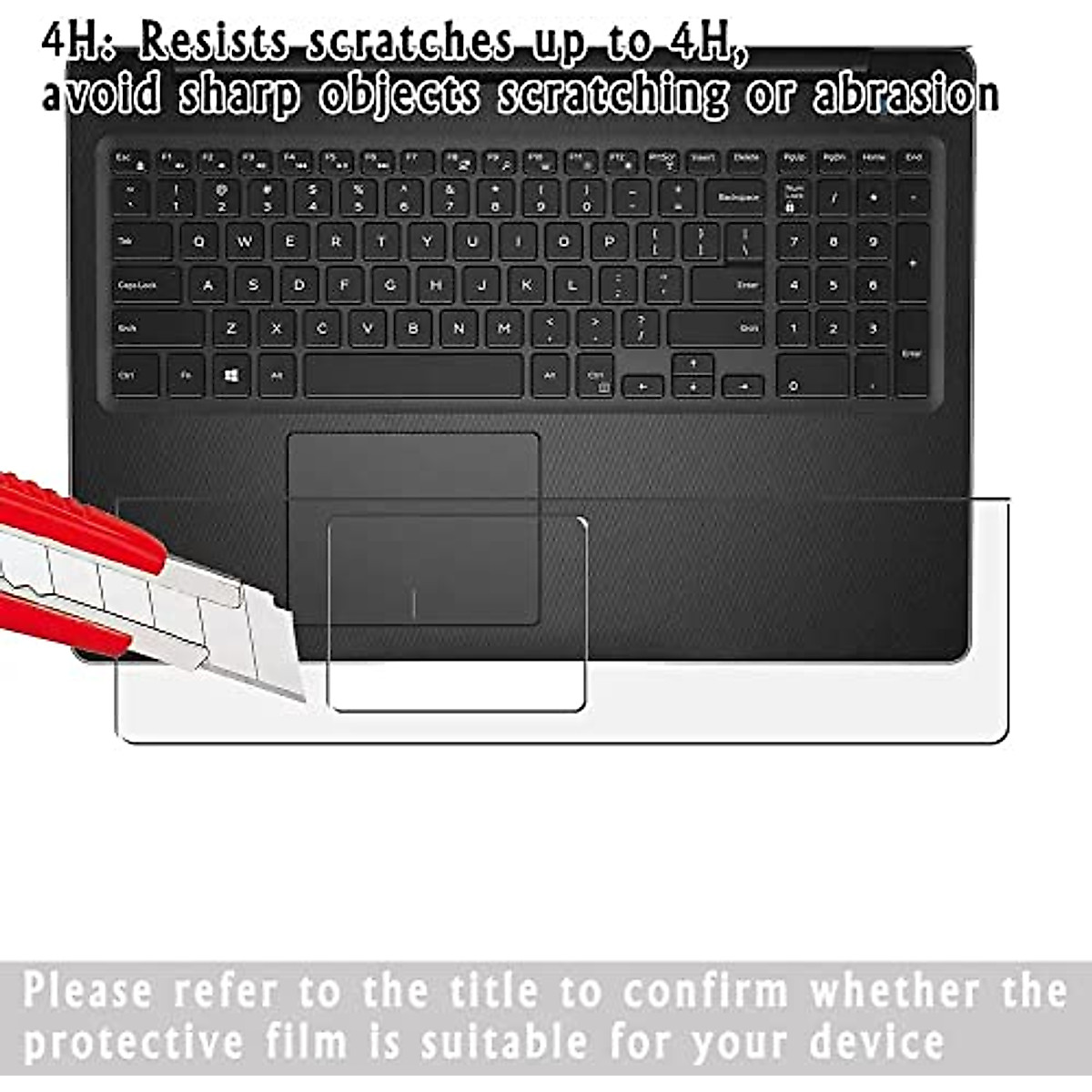 Vaxson 2-Pack Clear Protector Film, compatible with ALIENWARE Area 51m 20Q11L 17.3" Keyboard Touchpad Trackpad Skin Sticker [Not Screen Protectors ]