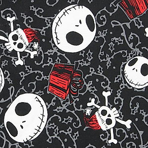 Disney Nightmare Before Christmas Jack Skellington Mens Holiday Lounge Pajama Pant (Large, Black)