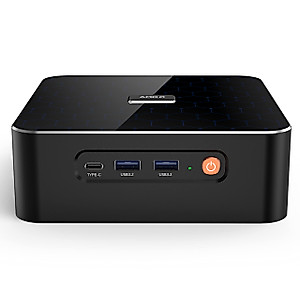 KINGDEL K18 Mini PC Desktop Computer AMD Ryzen 5 6600U CPU 16GB DDR5 RAM 512GB M.2 PCIe4.0 SSD W-11 Pro 2xLAN(2500M×2) Mini Gaming Computer Support 4K/8K Triple Display