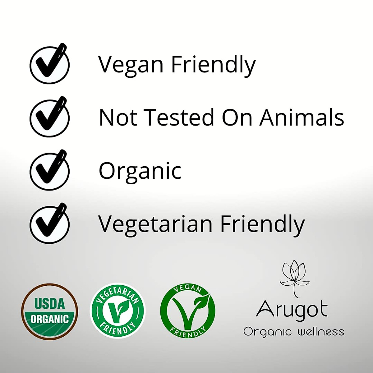 Arugot Organic Shampoo & Conditioner - Moisturizing with Hyaluronic Acid and Green Tea - Strength Damaged Hair, Invigorating Scalp, Nourishing - Anti Thinning & Volumizing