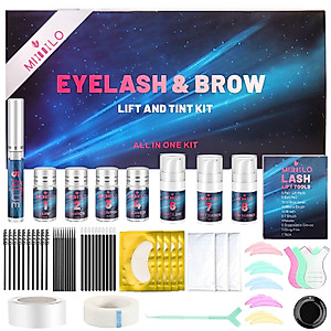 Lash Lift Kit Eyelash Lift Kit - 2024 4 in1 Eyelash Perm suit & Brow Lamination Kit - Ultra-Luxury Professional Lash Perm Kit - DIY Eyelash Eyebrow Curling Set for Salon Home (Black)