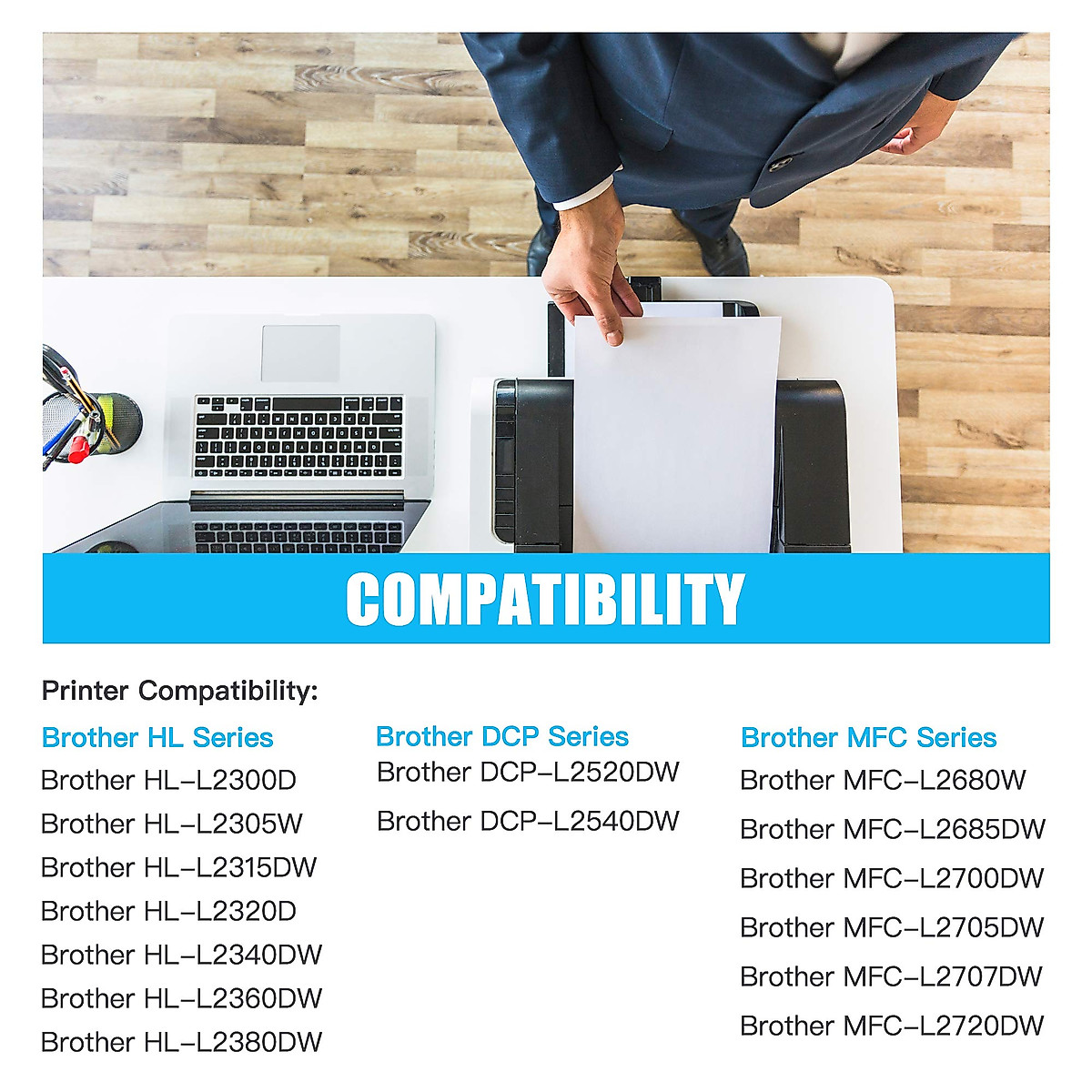 DIGITONER Compatible Toner Cartridge Replacement for Brother TN630 TN660 TN-660 TN-630 High Yield for use in Brother DCP-L2540DW L2560DW HL-L2300D L2360DW L2380DW MFC-L2680W L2685DW [Black, 4 Pack]