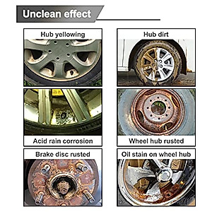 Hulzogul 30/100ml Car Rust Remover Wheel Cleaner, Auto-Rost-Entferner, Car Rust Remover, Rim and Tyre, Car Maintenance Cleaning Rust Remover