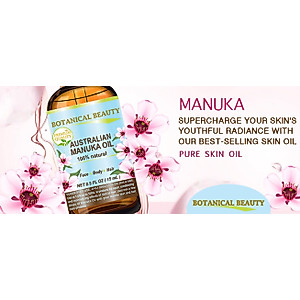 MANUKA OIL WILD GROWTH RAW 100% Natural VIRGIN UNREFINED Cold Pressed Carrier Oil. for Skin, Face, Hair, Lip and Nail Care 0.5 Fl.oz.- 15 ml by Botanical Beauty