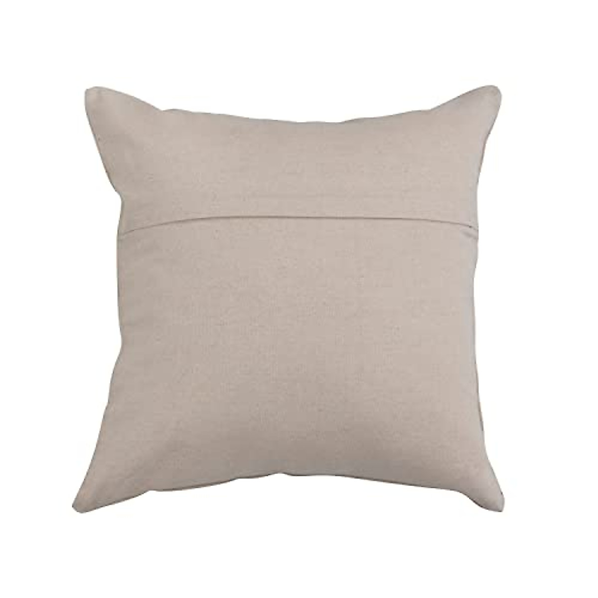 Creative Co-Op Cotton Appliqued Crab, Embroidery and Buttons Pillow, 16" L x 16" W x 2" H, Multicolor