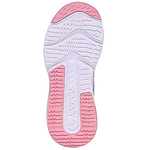 NAUTICA Girls Casual Air Bubble Bungee Slip-On Fashion Sneakers -Walking Shoes-Lightweight Joggers- for Girls - Boys - Little Kid - Big Kid-Westbrook Girls-Grey Pink Sparkle-2