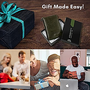 FAMILIFE Manicure Set, Nail Kit 11 in 1 Gifts for Men him Pedicure Kit Stainless Steel Mens Manicure Kit Professional Leather Pedicure Tools Mens Grooming Kit with Dark Green Travel Case Nail Clippers