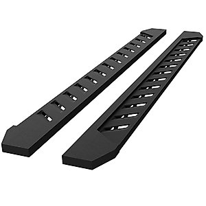Ziruiautopart 7 inch Texture Black Heavy Duty Running Board Compatible for 2015-2023 Ford F150 Super Crew Cab, 2017-2023 Ford F250 F350 Super Duty Super Crew Cab Side Step Nerf Bar