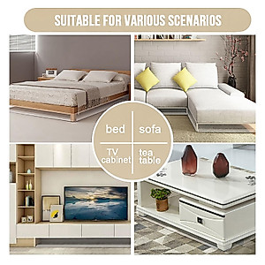 TourKing 8-Pack Toy Blocker with Strong Adhesive Traceless Tape,Gap Bumper for Under Furniture, 15.75" L x 3.15" H Under Couch Blocker Stop Things Or Pets Going to Under Furniture