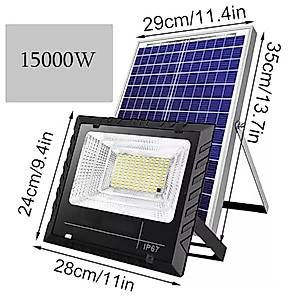 ZXXHNNAIH Solar Street Light IP67 Waterproof Solar Street Lights Outdoor,30ft Wire Light Sensor Solar Parking Lot Lights Dusk to Dawn, for Backyard Garden