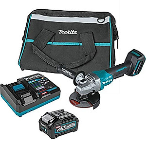 Makita GAG03M1 40V max XGT Brushless Cordless 4-1/2” / 5" Paddle Switch Angle Grinder Kit, with Electric Brake (4.0Ah)