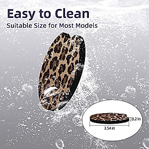 lifeegrn Car Coasters, Car Cup Holder Coasters, 3.54 Inches Car Coasters for Cup Holders, Anti Slip Removable Universal Neoprene Drinks Absorbent, Car Coasters for Women