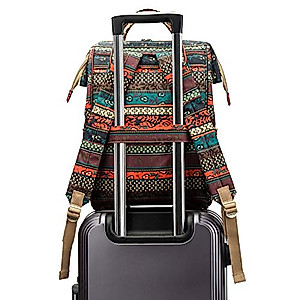 Kinmac Waterproof Laptop Backpack For Laptop Up to 15.6 Inch Men Women Travel Outdoor Backpack (Bohemian)