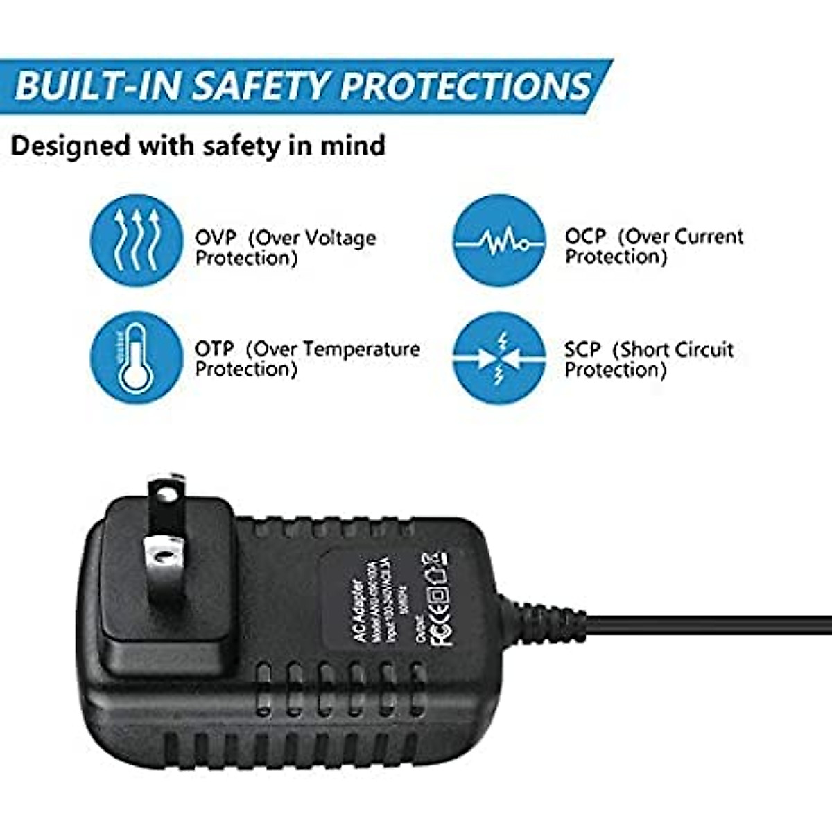 Marg 12V AC/DC Adapter for Philips DS3500 DS3500/01 DS3000 DS3000/01 RC5000 DS7000 DS7500 Pronto Universal Remote Control Dock/Cradle Docking Station (Note:NOT fit DS3500 DS3000.