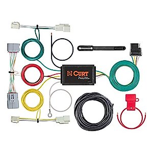 CURT 56353 Vehicle-Side Custom 4-Pin Trailer Wiring Harness, Fits Select Toyota Prius Black