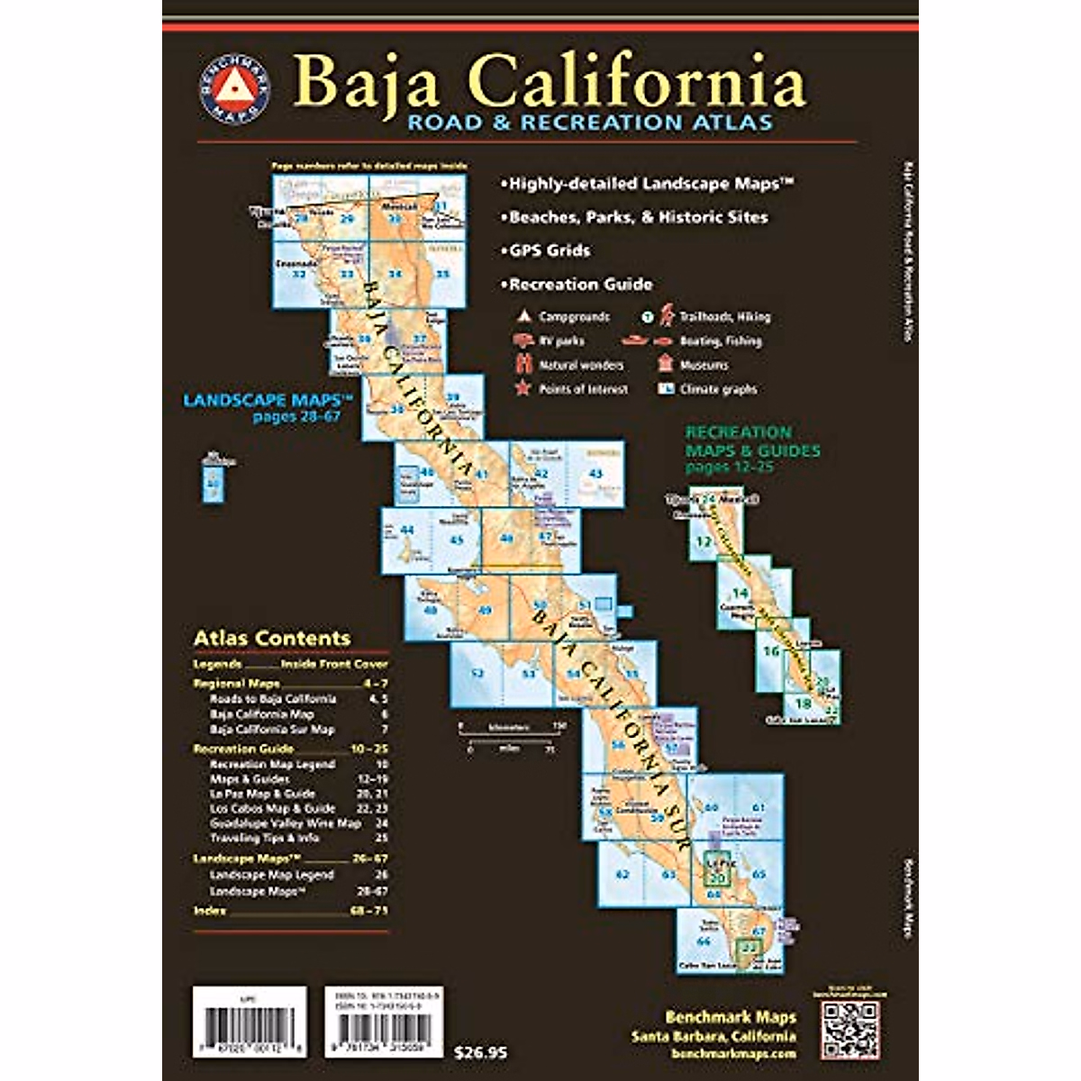 Baja California Road and Recreation Atlas - 2nd Edition, 2024 (Benchmark)