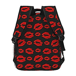 Qurdtt Happy Valentine's Day Love Heart Backpack School Bookbag Travel Daypack for Men Women Teens