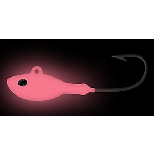 Big Nasty Tackle Super Glow Buckeye Jig (2 Pack) (1 oz, Pink)