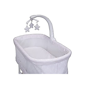 Delta Children SleepCool Rocking Bassinet with Airflow Mesh, Pink Fresco