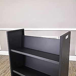 FixtureDisplays® Metal Book Cart Rooling Book Truck Library Book Cart Wheels Pew Cart Book Trolley 11241-L-NF