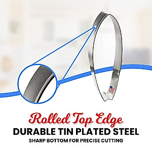 Foose B1723 Surfboard Cookie Cutter - 1 Piece - 5 in Long - Color Silver