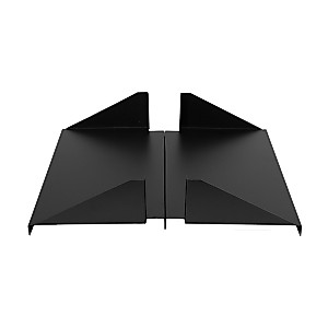 NavePoint Cantilever Server Shelf Rack Mount 19 Inch 2U Black 2 Piece Set Center Weighted