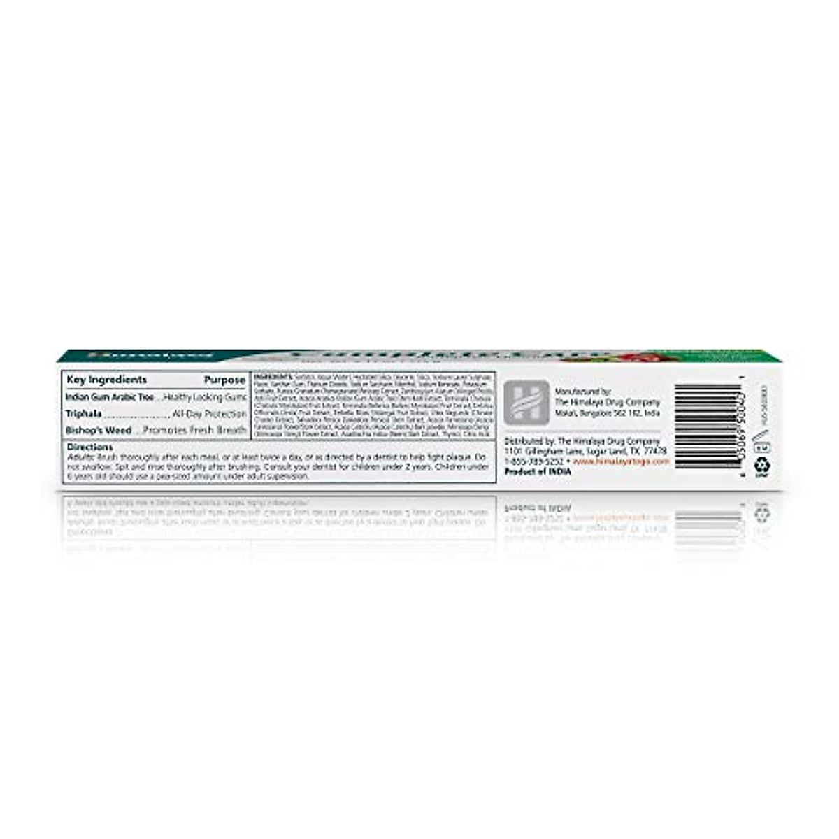 Himalaya Complete Care Toothpaste, Fluoride Free to Reduce Plaque and Brighten Teeth, 6.17 Oz
