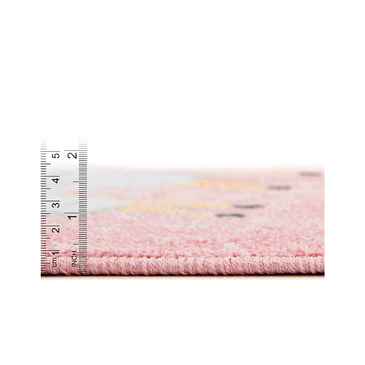 Unique Loom Whimsy Kids Collection Area Rug - Llama (Runner 2' 2" x 6' 0", Pink/ Light Blue)