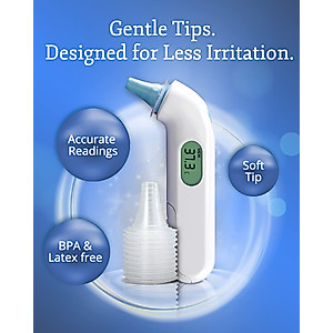 400 Pack of Ear Thermometer Covers Disposable (Universal Fit - Medical Grade) Compatible with All Braun Thermoscan & Phillips Ear Thermometers - Bulk Refill Pack of 400