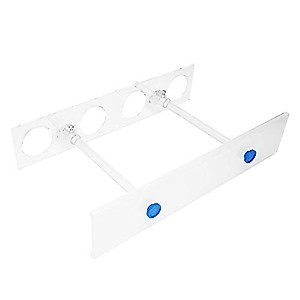 4 Holes Funnel Support, Plexiglass Lab Stand Set Adjustable Height Funnel Holder Separating Funnel Rack for School Laboratory Experiment Fixing Accessories