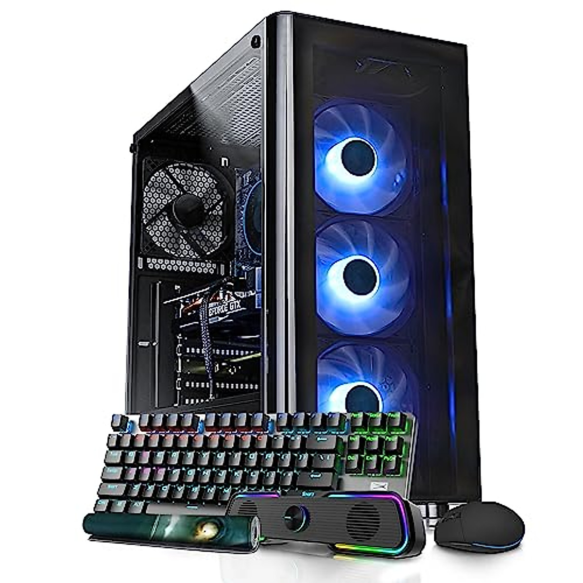 TJJ Neptune Gaming PC Desktop Computer - Intel Core i3-12100F (Beat i7-8700), NVIDIA GTX 1660 ...