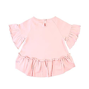 RuffleButts® Baby/Toddler Girls Pink Mia Top - 18-24m