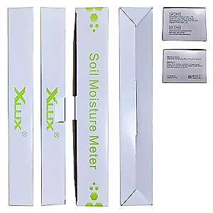 XLUX Long Probe Deep Use Soil Moisture Meter, Water Monitor Indicator Sensor, Hygrometer for Outdoor Indoor Large Pot Plants, Flower, Gardening, Farming