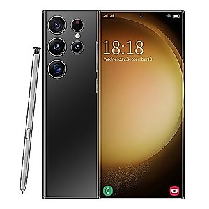 WV LeisureMaster C23+5G Cell Phone with Tool Pen, Android Smartphone, 6GB+256GB Full Netcom Unlocked Phone, Support Dual SIM Dual Standby Face Recognition 6000mAh Ultra Long Life Battery.(Black)
