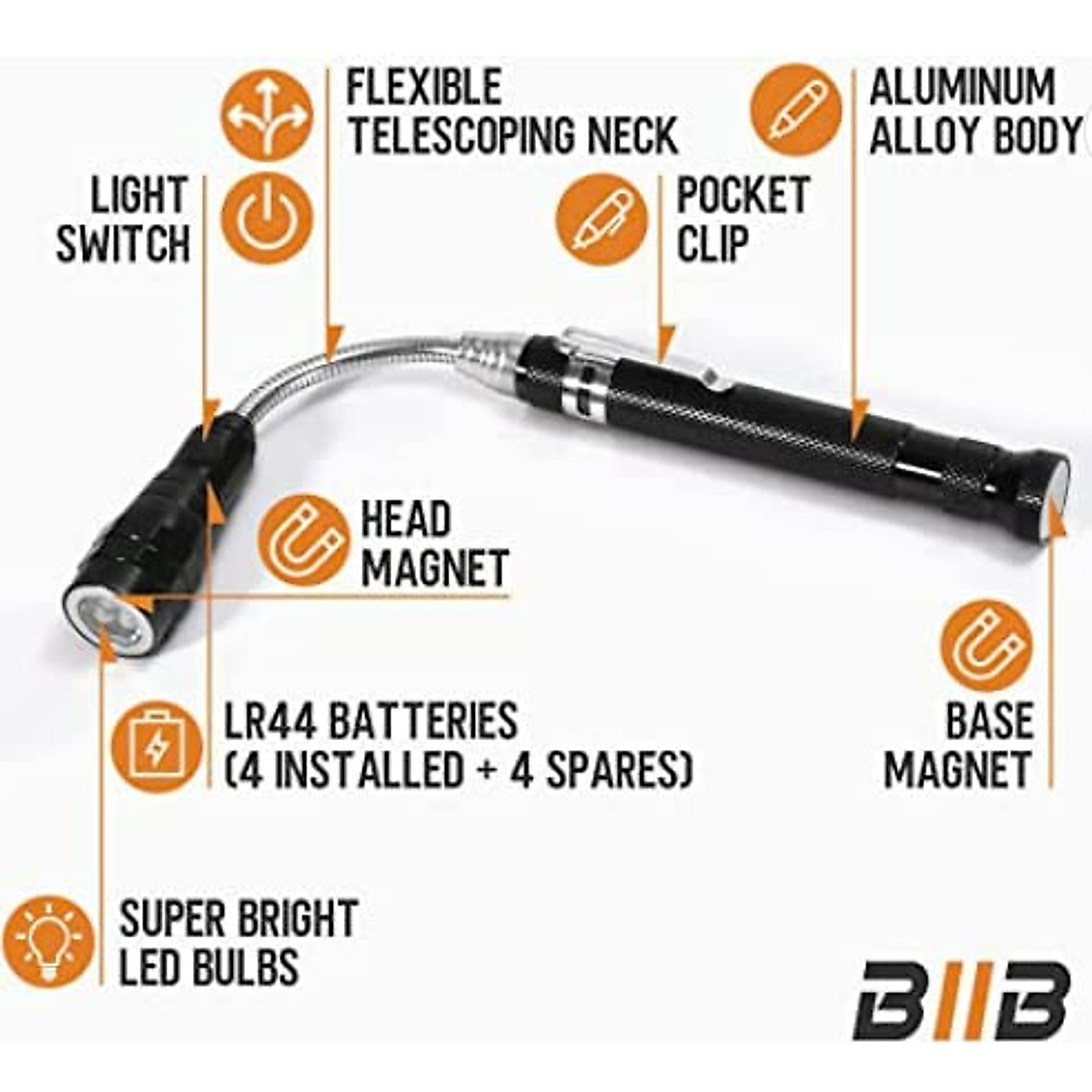 Gifts for Men, Stocking Stuffers for Men Gifts, Telescoping Magnetic Pickup Tools Cool Gadgets for Men, Christmas Birthday Gifts for Men, Husband, Boyfriend, Him, Cool Stuff for Men Dad Gifts