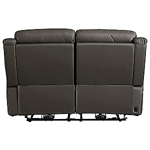 Signature Design by Ashley Chasewood Reclining Power Loveseat, Gray