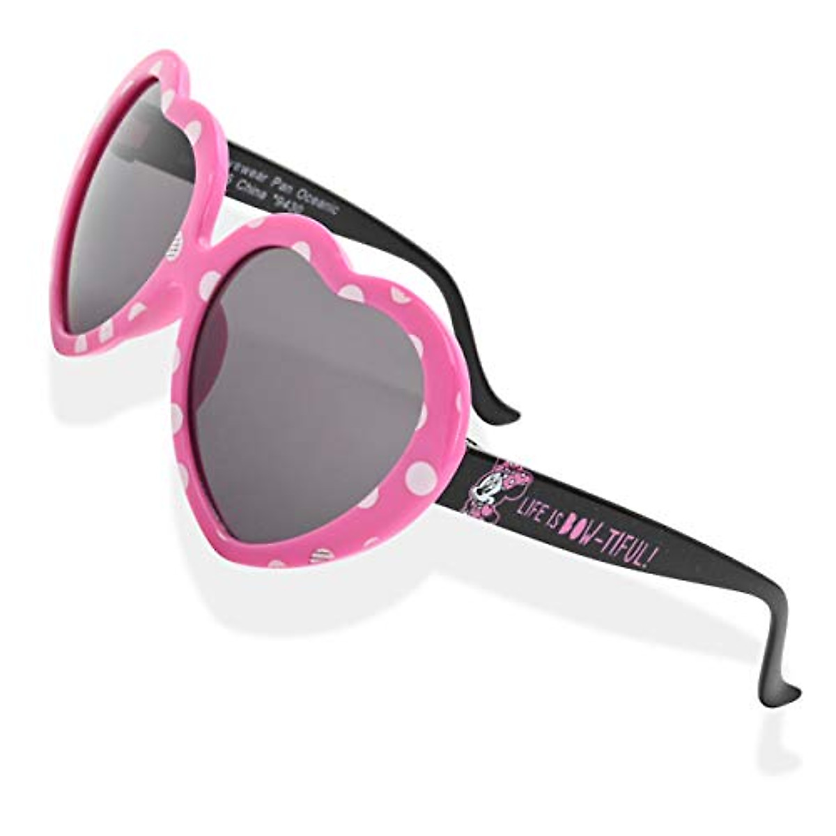 Minnie Mouse Girls Sunglasses for Kids Toddler Sunglasses with Kids Glasses Case (Pink)