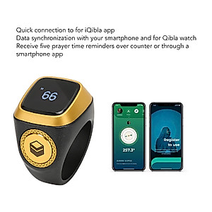 Finger Tally Counter, Digital Finger Smart Clicker Resettable Lap Counter Handheld Number Click Counter with Mini LCD Screen for Knitting, Crochet, Coaching, Lap,