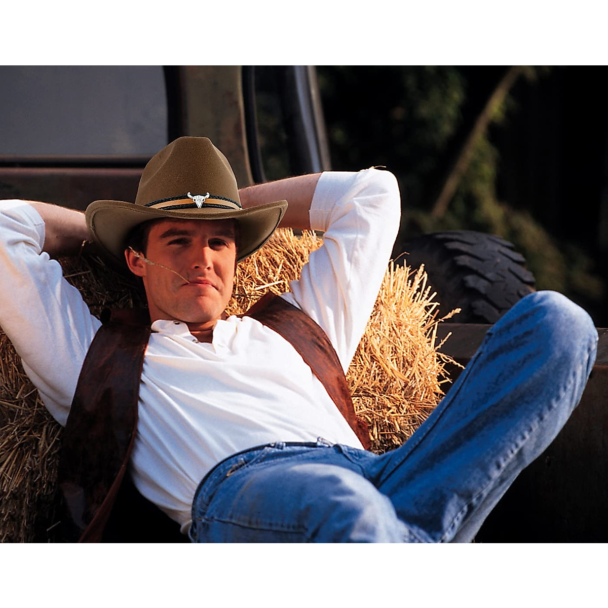 DOCILA Cowboy Hat Men Women Western Cowgirl Hats Felt Sombrero Vaquero para Hombre Country Ranching Rodeo Outfit Accessories Brown