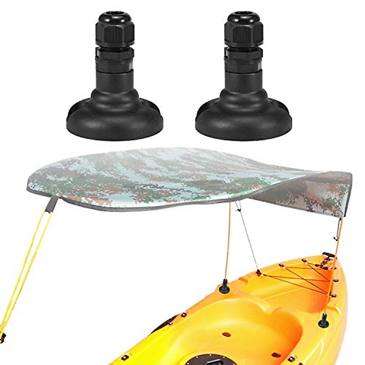 NNXC 1 Pair Kayak Canopy Mount Base Hardware Kit for Boat Canoe Awning Sun Shade