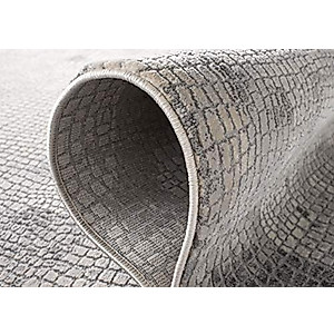 SAFAVIEH Meadow Collection 5'3" x 7'6" TaupeGrey MDW184E Modern Abstract Area Rug