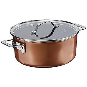 Gotham Steel Stackable Pots and Pans Set – Stackmaster 5 Piece Cookware Set with Ultra Nonstick Cast Texture Ceramic Coating, Saves 30% Space, Sauce Pans, Stock Pots, Skillets & More –Dishwasher Safe