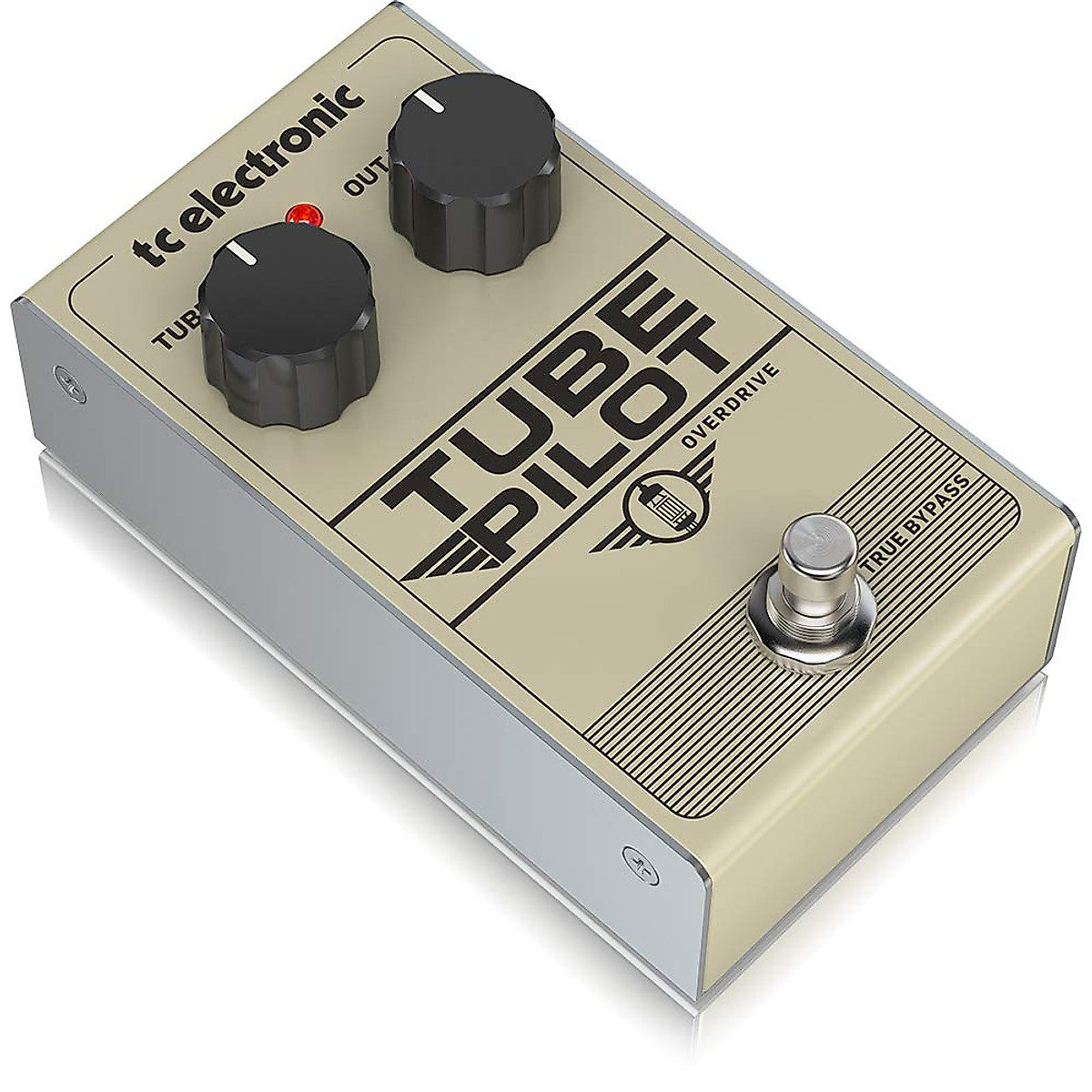 TC Electronic TUBE PILOT OVERDRIVE 12AX7-Equipped Real Tube Overdrive Pedal with Warm and Expressive Sound