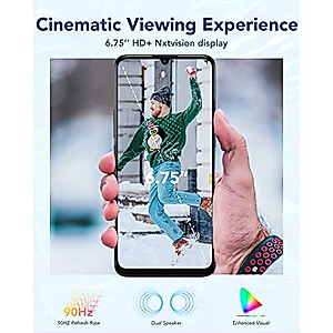 TCL 40XL 2023 Unlocked Cell Phone 4GB + 128GB, 6.75" 90Hz Display, Smartphone Android 13, 50MP AI Camera Mobile Phone, 5000 mAh, 4G LTE, US Version, Dark Gray